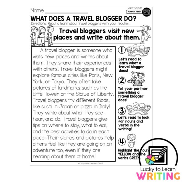 Lucky to Learn Writing - Unit 5 Other Types of Writing - Writing 5.11 ...