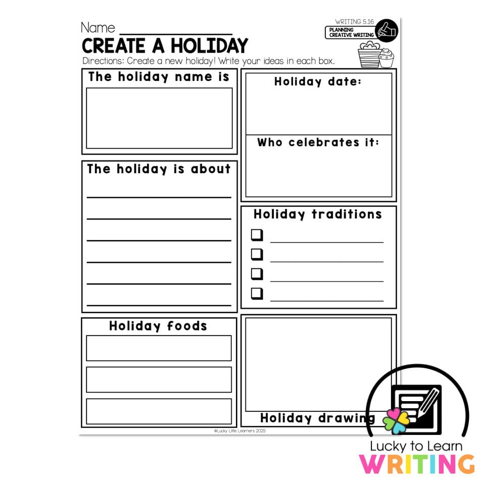 Lucky to Learn Writing - Unit 5 Other Types of Writing - Writing 5.16 ...