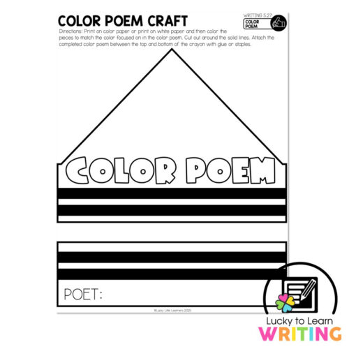 Lucky to Learn Writing - Unit 5 Other Types of Writing - Writing 5.27 ...