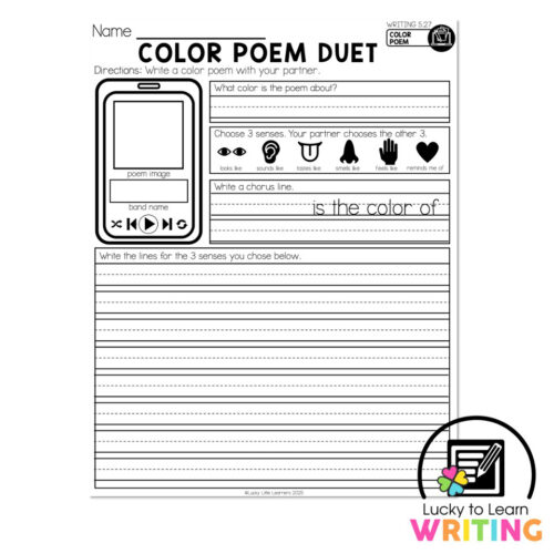 Lucky to Learn Writing - Unit 5 Other Types of Writing - Writing 5.27 ...