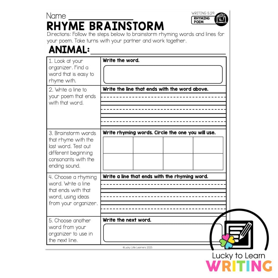Lucky to Learn Writing - Unit 5 Other Types of Writing - Writing 5.29 ...