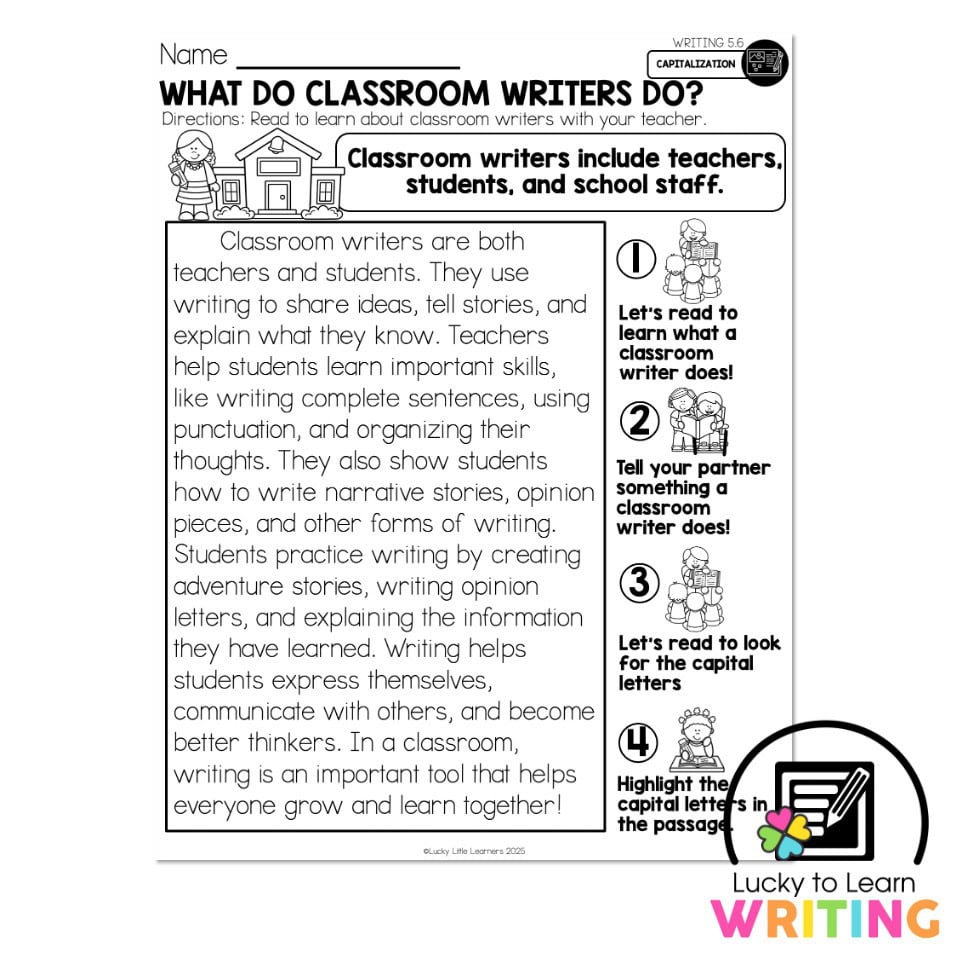 Lucky to Learn Writing - Unit 5 Other Types of Writing - Writing 5.6 ...