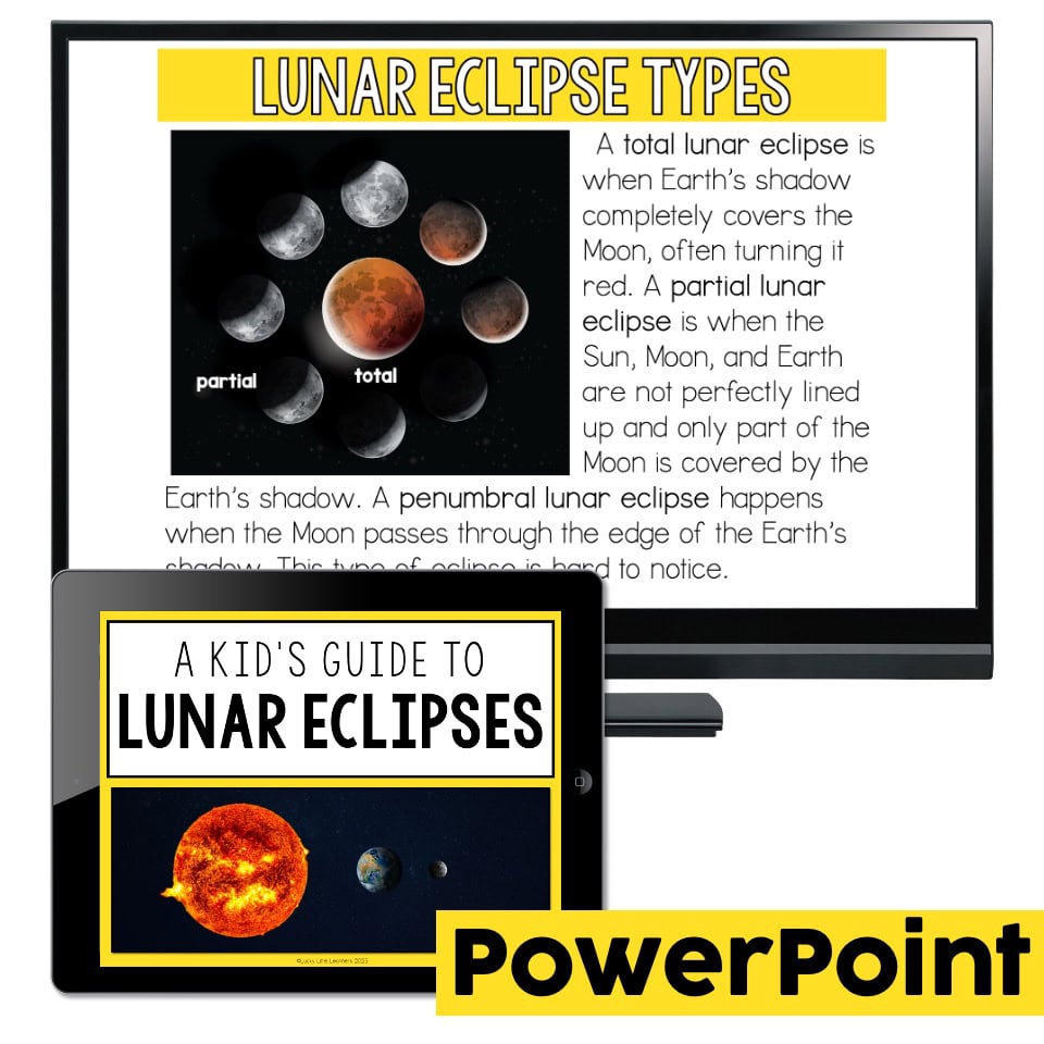 Lunar Eclipse - Teaching Slides - Lucky Little Learners