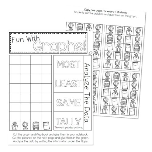 Math Interactive Notebook - Fun with Graphs - Lucky Little Learners