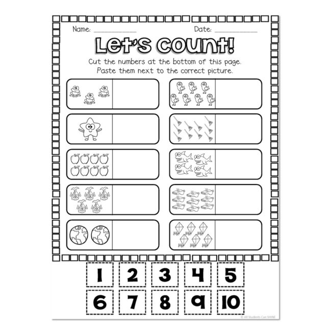 Math No Prep - Let's Count - Lucky Little Learners