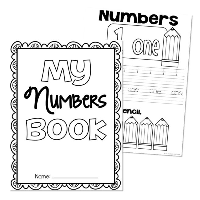 Nothing but Numbers Math Centers - My Numbers Book - Lucky Little Learners