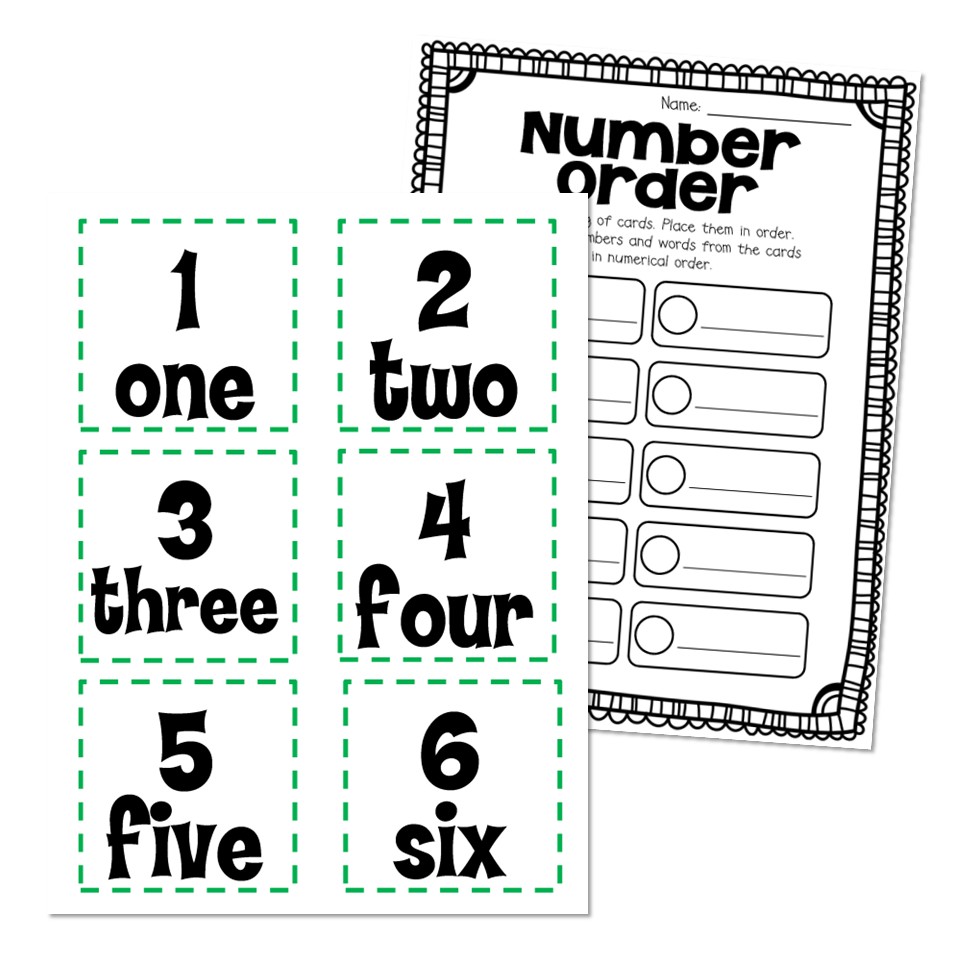 Nothing but Numbers Math Centers - Number Order - Lucky Little Learners