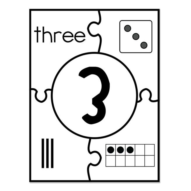 Nothing but Numbers Math Centers - Number Puzzles - Lucky Little Learners