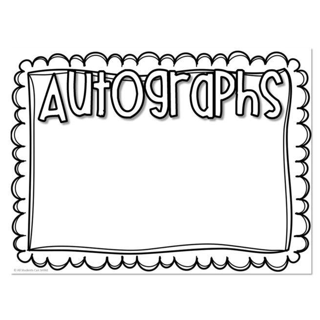 Planting Memories Craftivity - Autograph Pages - Lucky Little Learners