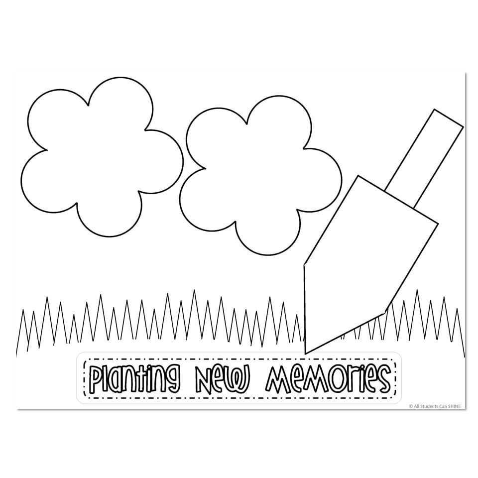 Planting Memories Craftivity - Coloring Pages - Lucky Little Learners