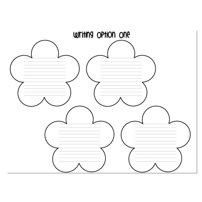 Planting Memories Craftivity - Flower Writing Options - Lucky Little ...