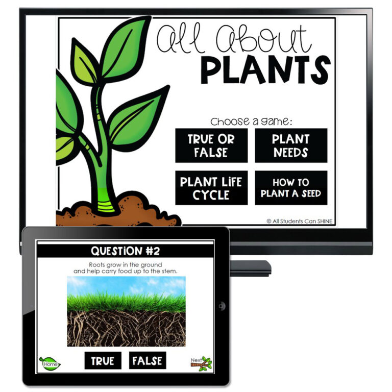 Plants Unit - Digital Game - All About Plants - Lucky Little Learners