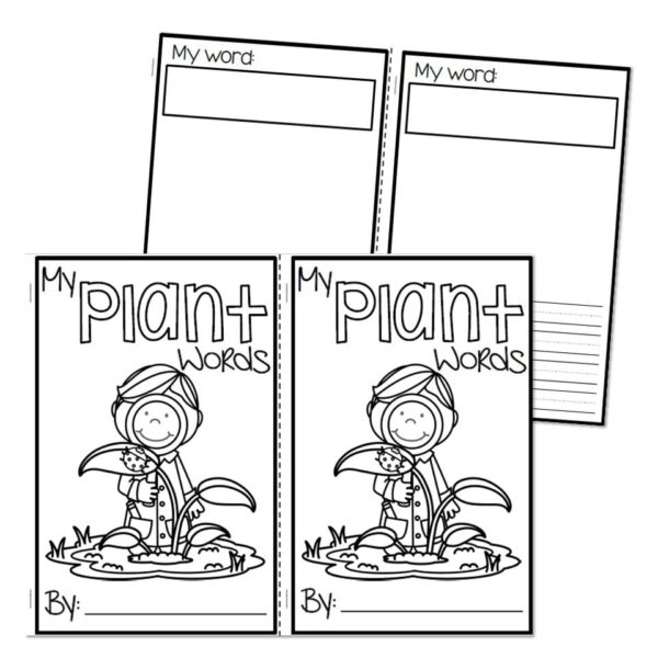 Plants Unit - Mini Booklet - My Plant Words - Lucky Little Learners
