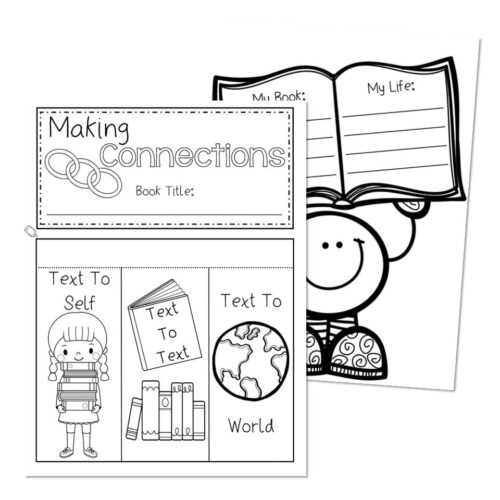 Reading Interactive Notebook - Making Connections - Lucky Little Learners