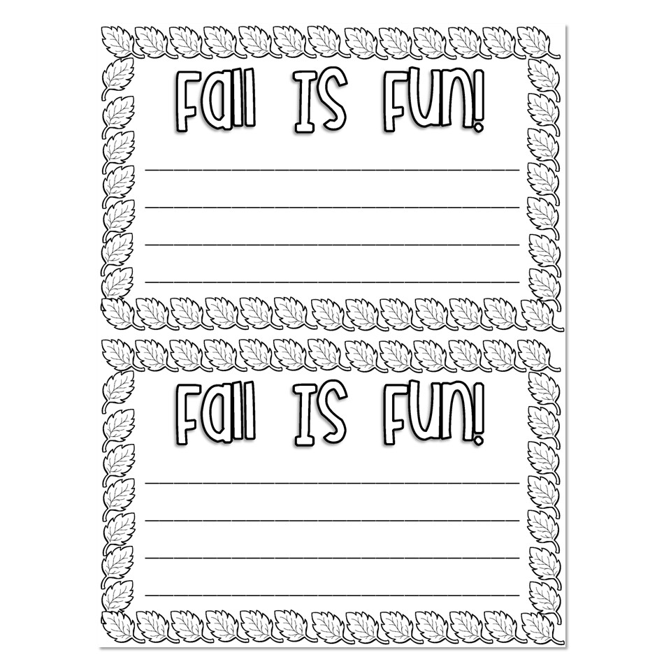 Scarecrow Craftivity - Writing Prompt - Fall is Fun - Lucky Little Learners