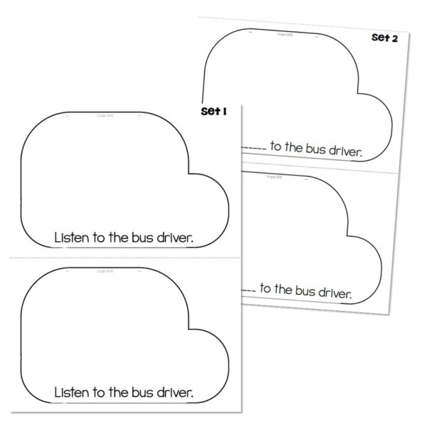 School Bus Safety - Bus Safety Mini Book - Lucky Little Learners