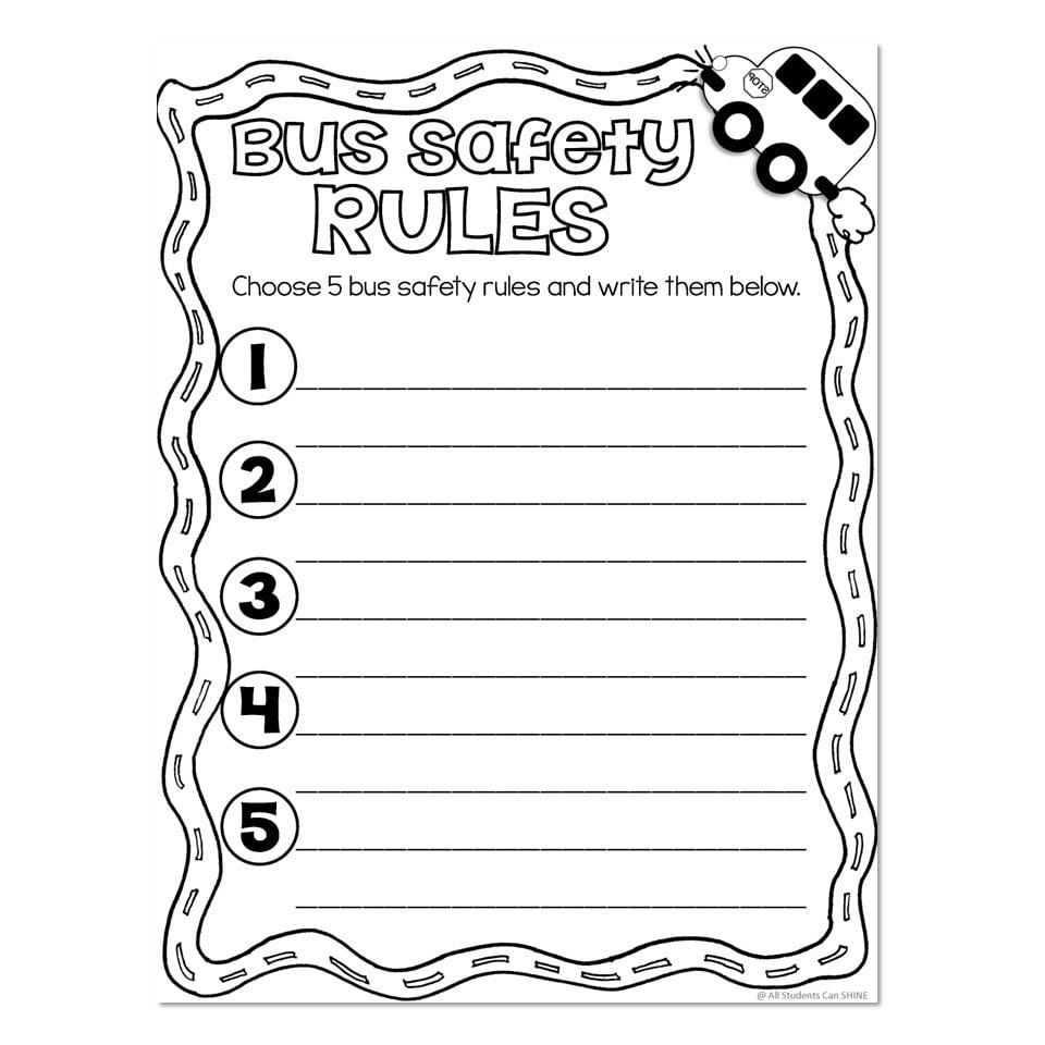 School Bus Safety - Bus Safety Rules - Lucky Little Learners
