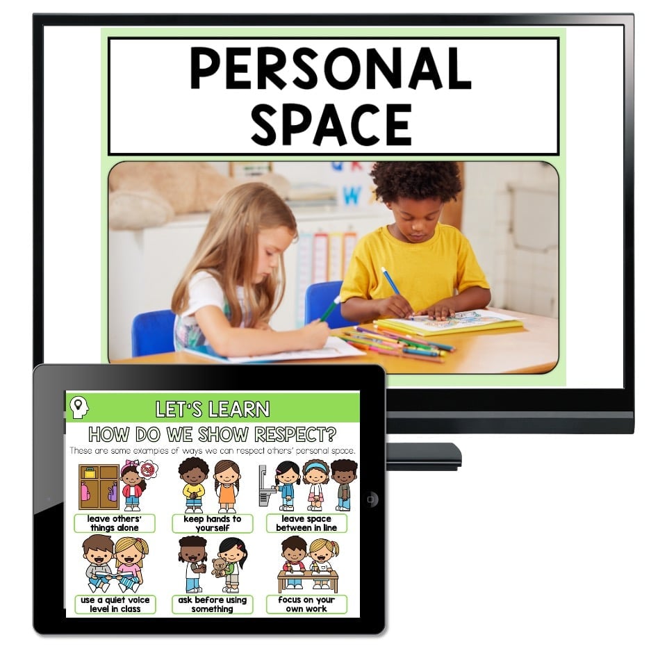 Social Emotional Learning - Personal Space - Teaching Slides ...