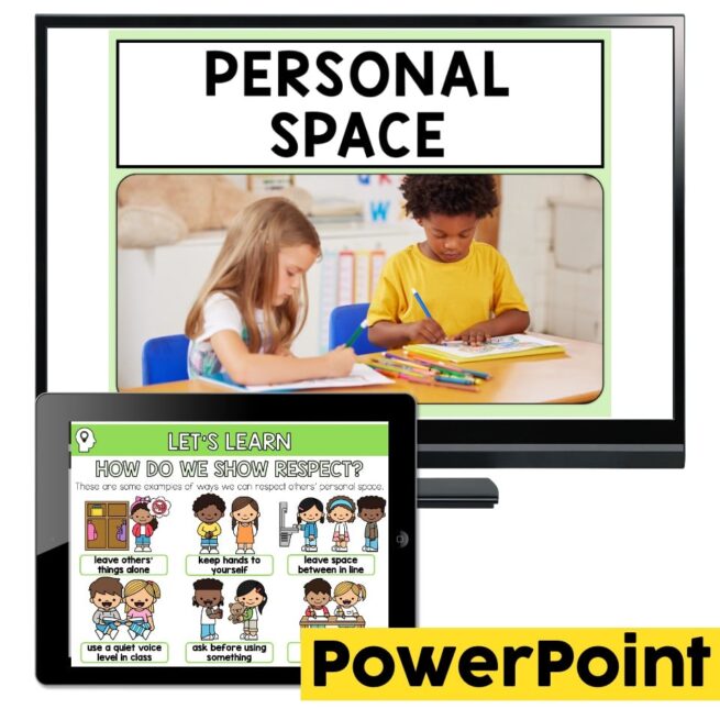 Social Emotional Learning - Personal Space - Teaching Slides - Lucky ...