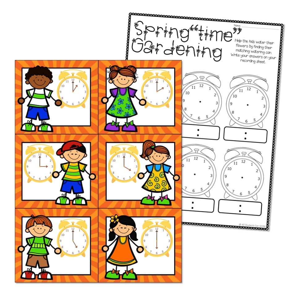 Spring Centers - Math - Springtime Gardening - Lucky Little Learners