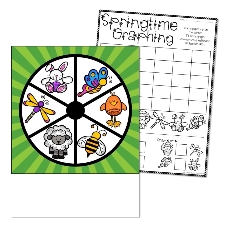 Spring Centers - Math - Springtime Graphing - Lucky Little Learners