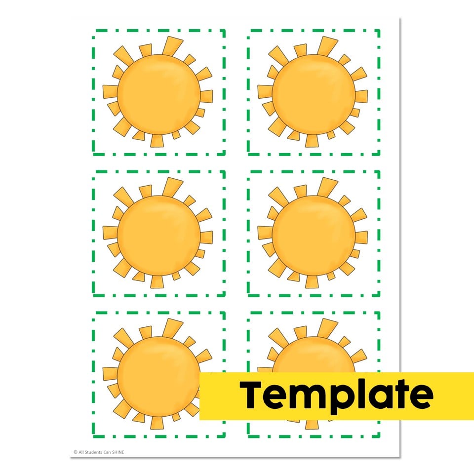 Spring Literacy Activities - Sunshine Homophones Template - Lucky ...