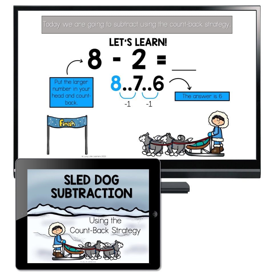 Sub Plans - Middle of Year - Basic Subtraction - 1st Grade Math Slides ...