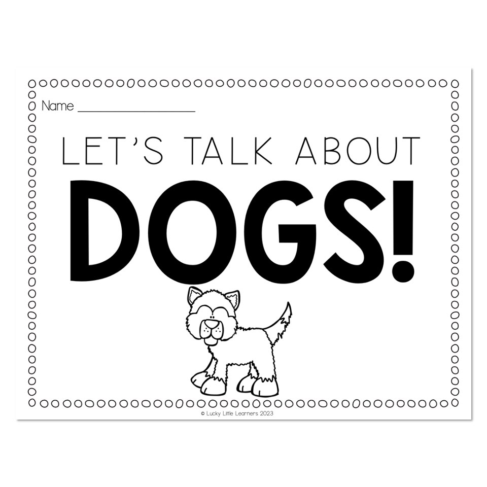 Sub Plans - Middle of Year - Science - Dog Cover Page - Lucky Little ...