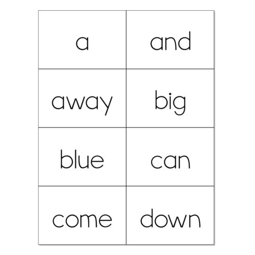 Summer Practice Packet - Sight Word Flashcards - Pre-primer - Lucky ...