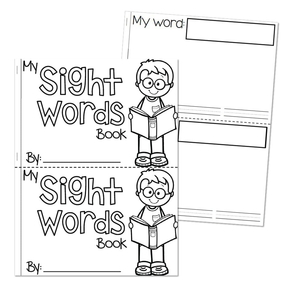 Summer Practice Packet - Sight Words Mini Book - Lucky Little Learners