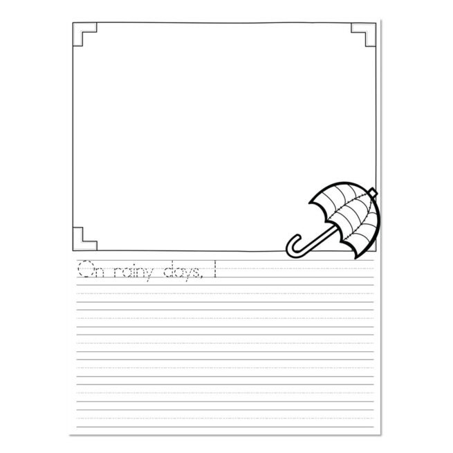 Summer Practice Packet - Summer Journal - Writing Prompts - Rainy Days ...