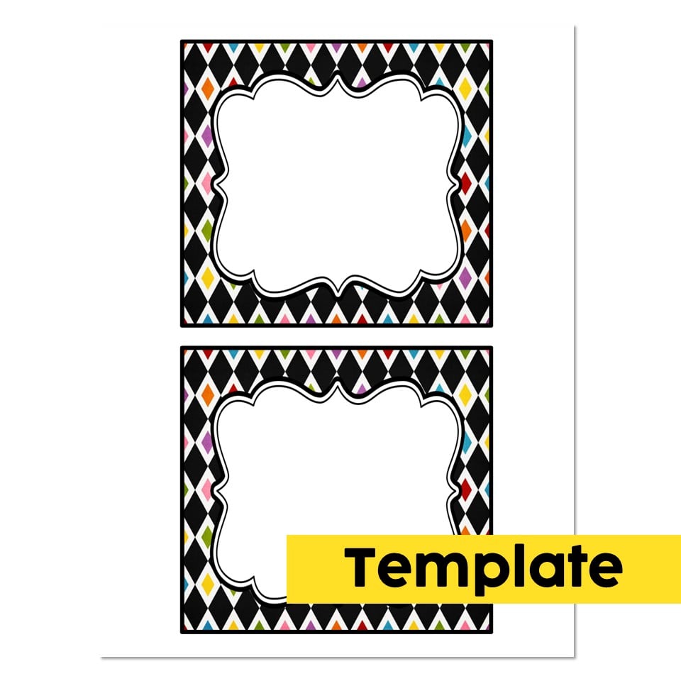 Word Wall - Large Alphabet Cards - Option 1 Template - Lucky Little ...