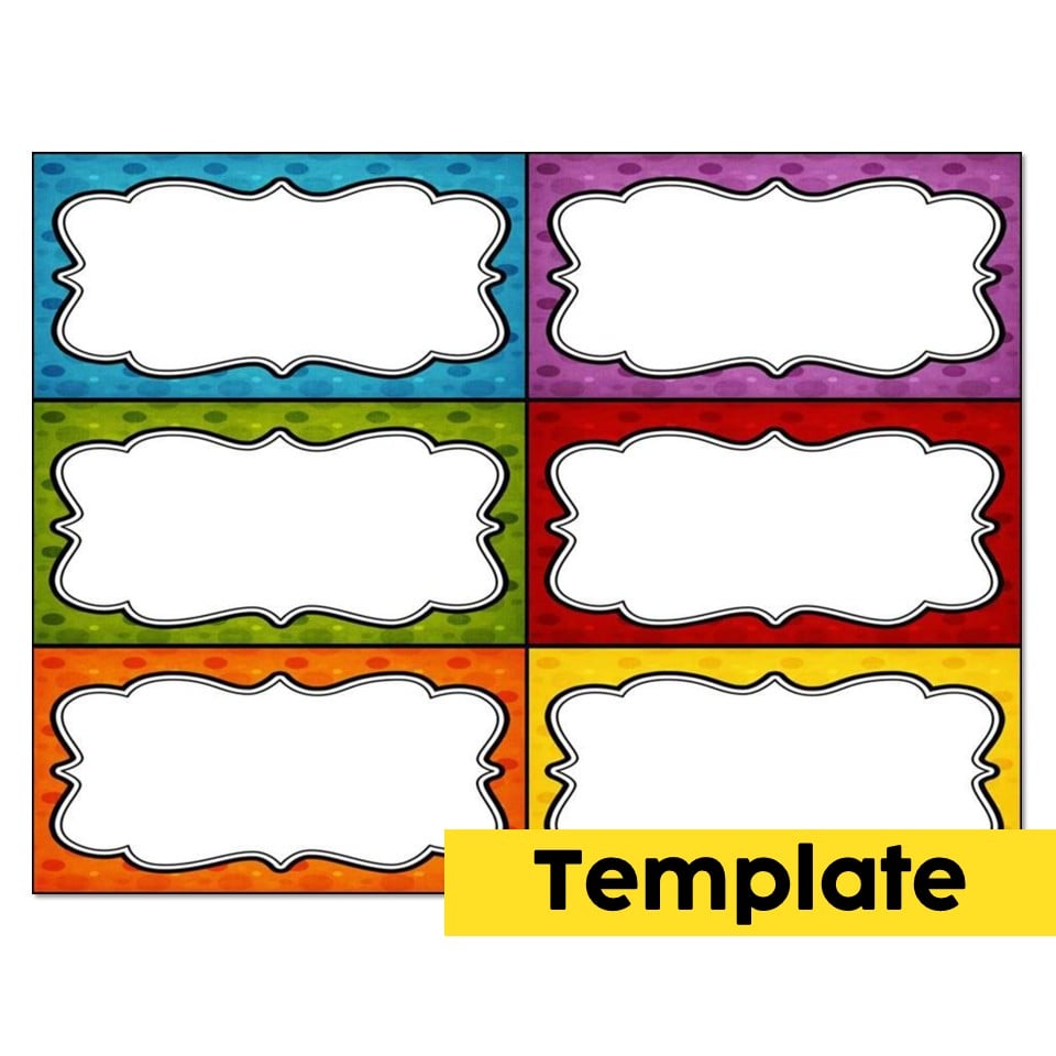 Word Wall - Sight Words - Small Cards Template - Lucky Little Learners