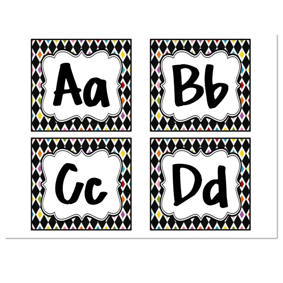 Word Wall - Small Alphabet Cards - Lucky Little Learners