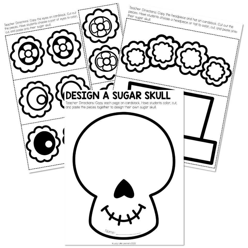 Day of the Dead - Design a Sugar Skull Craft - Lucky Little Learners