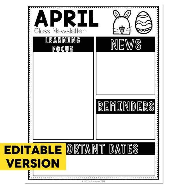 Editable - Classroom Setup - Back to School Resources - Monthly ...