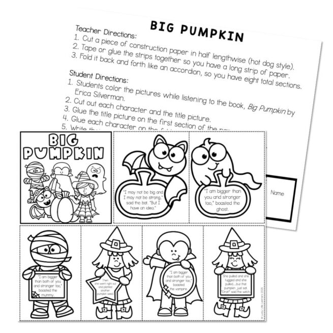 Holiday Read Aloud Companion - Halloween - Big Pumpkin - Lucky Little ...