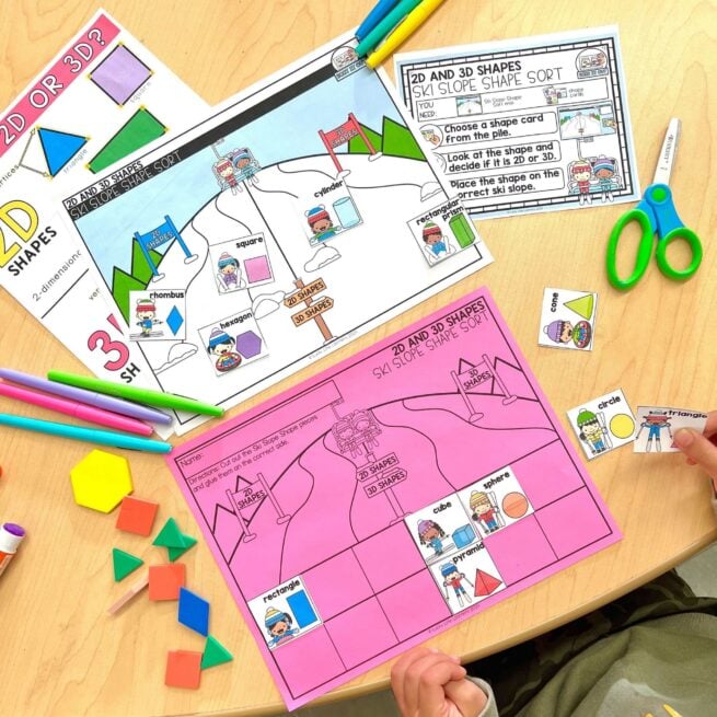 January Math Centers & Activities for Kindergarten - Lucky Little Learners