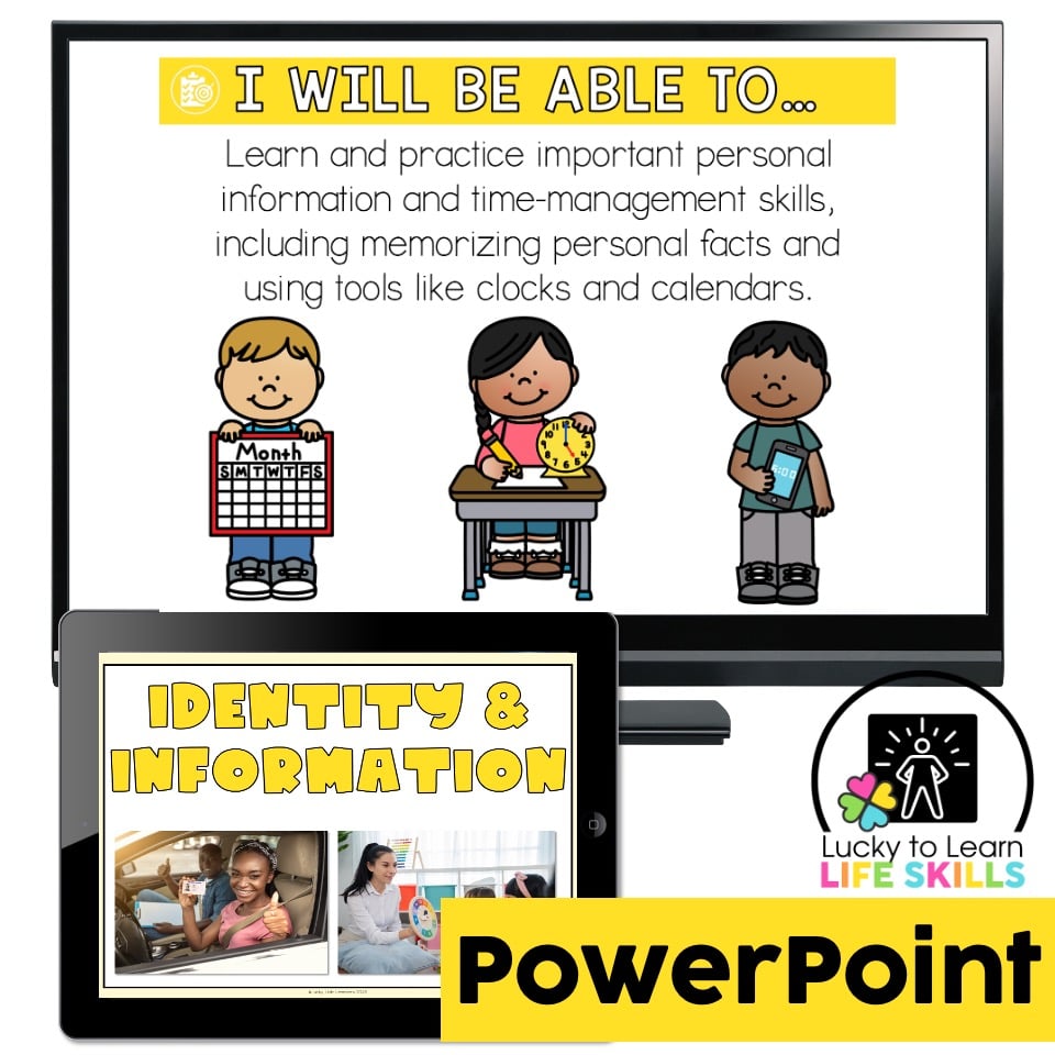 Lucky to Learn Life Skills - Unit 3 Identity & Information - Teaching ...