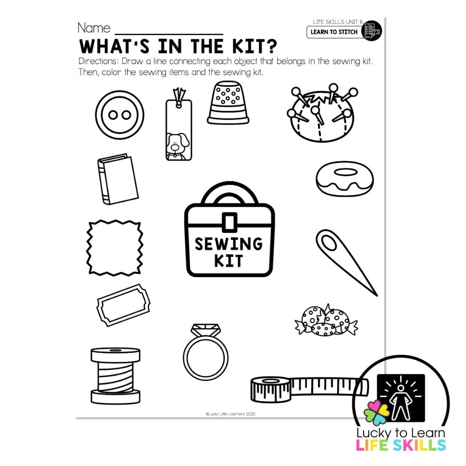 Lucky to Learn Life Skills - Unit 6 Clothing & Self-Care - Learn to ...