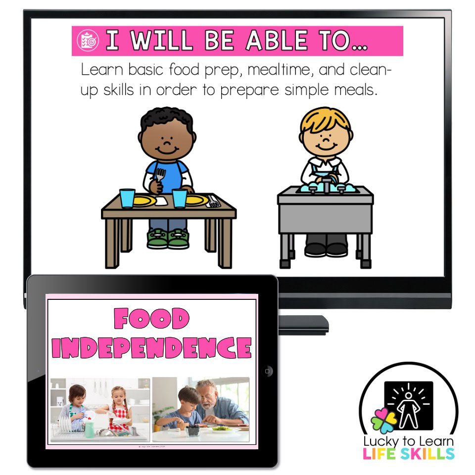 Lucky to Learn Life Skills - Unit 7 Food Independence- Teaching Slides ...