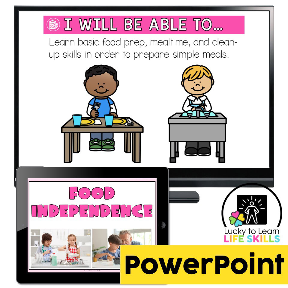 Lucky to Learn Life Skills - Unit 7 Food Independence- Teaching Slides ...