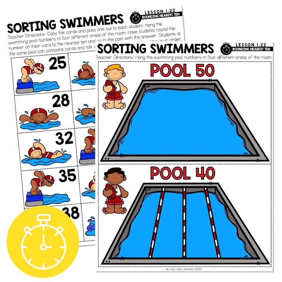 Lucky to Learn Math - Lesson 1.22 - Rounding Nearest Ten - Warm Up ...