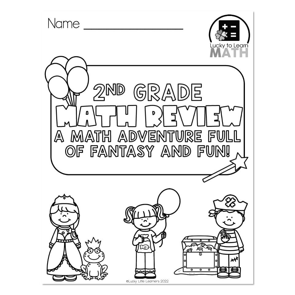 Lucky to Learn Math - Student Cover Page - Unit 10 - Lucky Little Learners