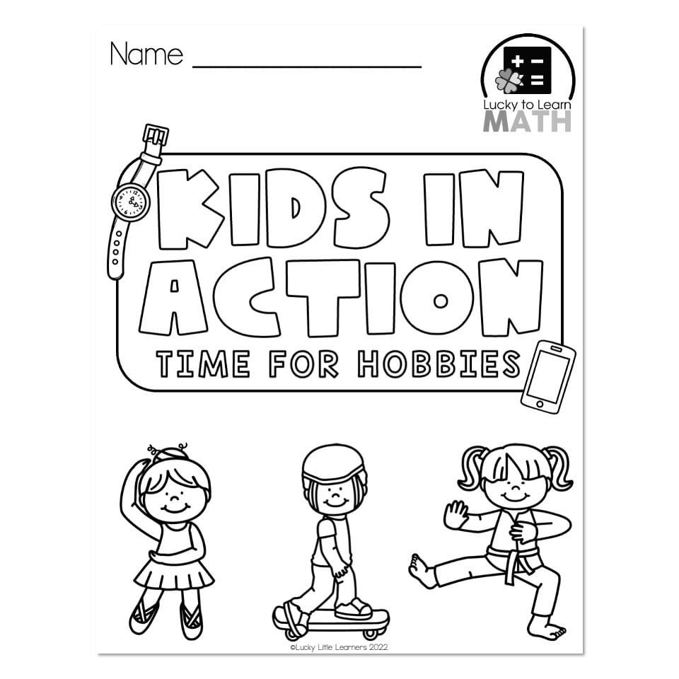 Lucky to Learn Math - Student Cover Page - Unit 5 - Lucky Little Learners