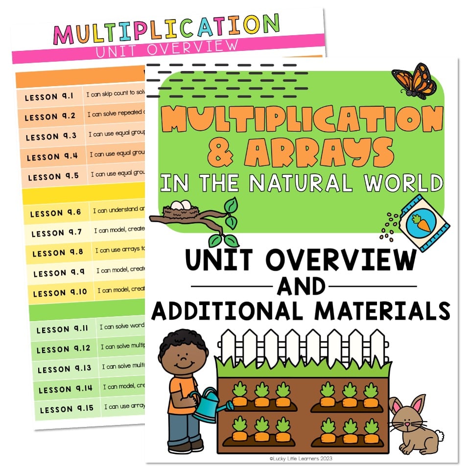Lucky to Learn Math - Unit 9 - Multiplication and Arrays - Unit ...