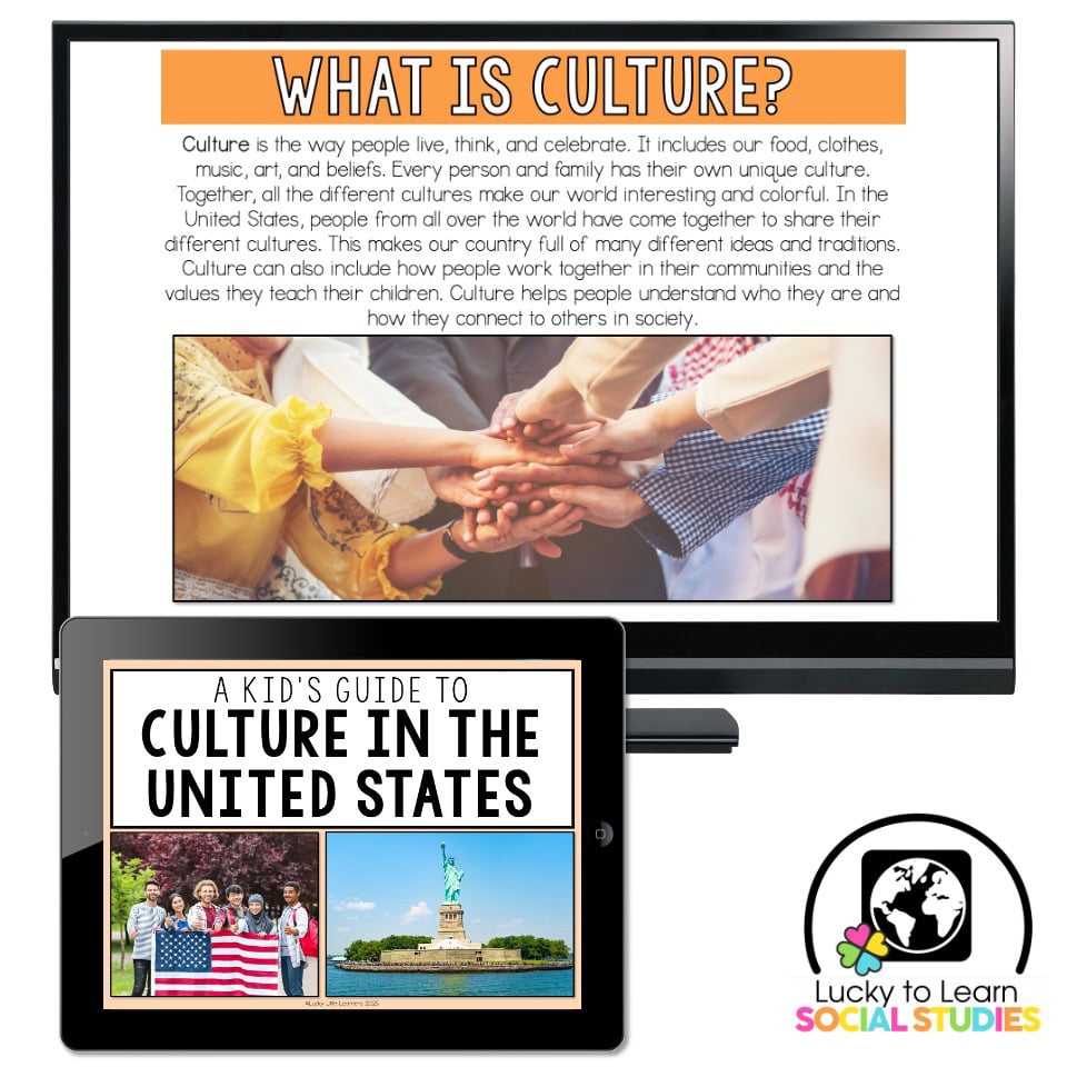 Lucky to Learn Social Studies - Culture in the United States - Teaching ...