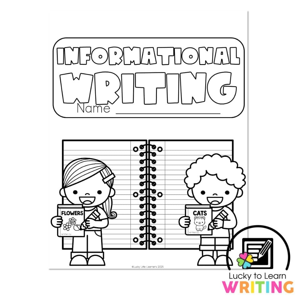 Lucky to Learn Writing 1st Grade - Intro to Informational - Student ...