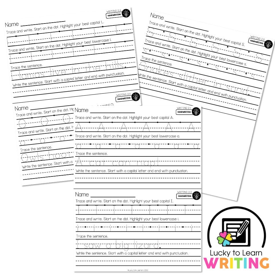Lucky to Learn Writing 1st Grade - Intro to Informational - Week 1 ...