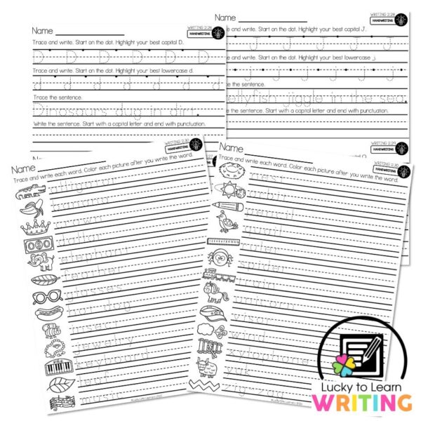 Lucky to Learn Writing 1st Grade - Intro to Informational - Week 6 ...